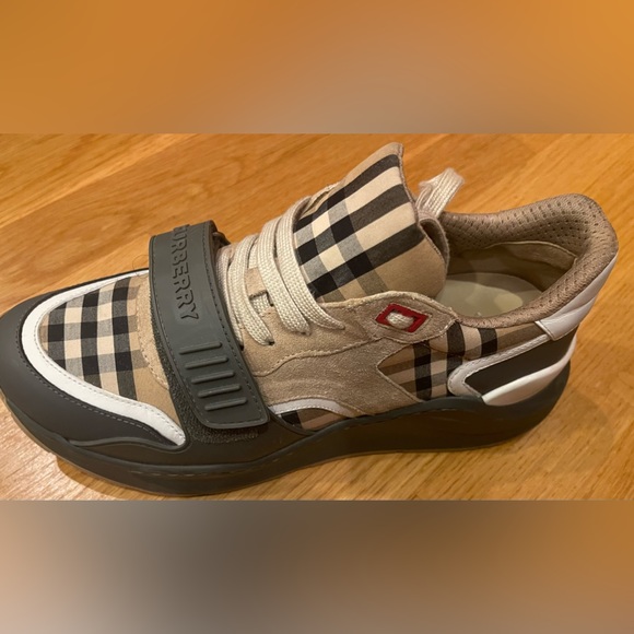 Burberry | Shoes | Burberry Sneakers In Vintage Check Cotton Sneakers With Calf Suedeleather ...